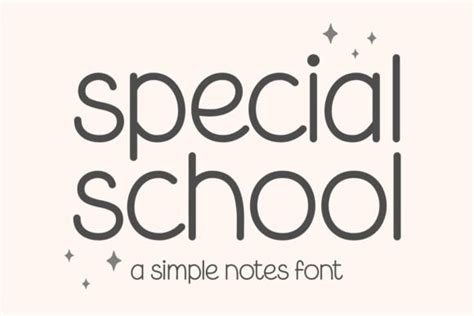 Special School Font Fonts Free Downloads