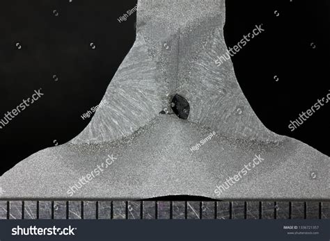 Macro Etching Full Penetration Fillet Weld Foto Stok 1336721357