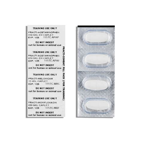 Practi Combat Pill Pack For Training Anchor Simulation