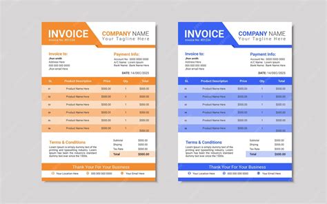 Premium Vector A Sample Of A Brochure For An Invoice Company