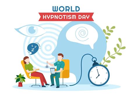 World Hypnotism Day With Black And White Spiral Altered State Of Mind Hypnosis Treatment