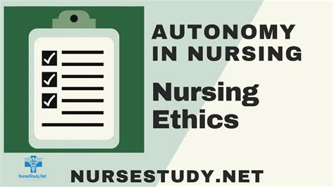 Autonomy In Nursing Nursestudynet