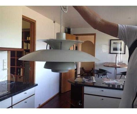 Pendel Ph 5 Ph 5 Pendel Særdeles Velholdt Ph 5 Lampe Hvid Med Blå