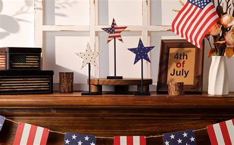 Treory 4th Of July Decorations 3pcs July 4th Patriotic