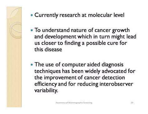 Awareness Of Mammographic Screening Pdf Cancer Diseases And