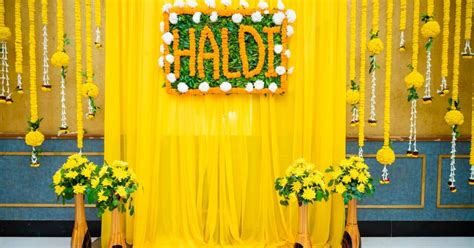 Simple And Creative Haldi Function Decoration Ideas At Home