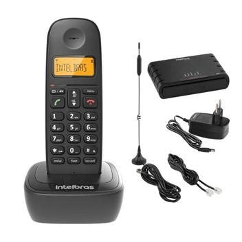 Kit Aparelho Telefone Sem Fio Ts 2510 Entrada Chip Bina Mesa
