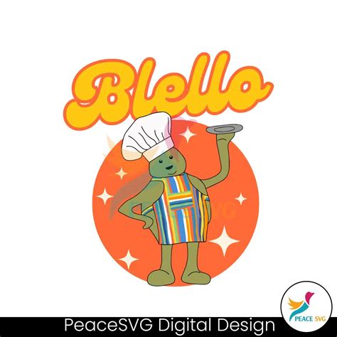 Funny Blello The Tiny Chef Show Svg Clipart Peacesvg