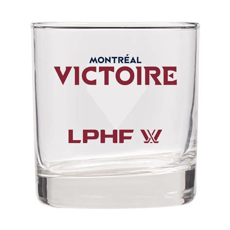 Montreal Victoire Rocks Glass The Official Us Shop Of The Pwhl