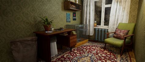 Artstation Soviet Apartment Khrushchyovka Interior
