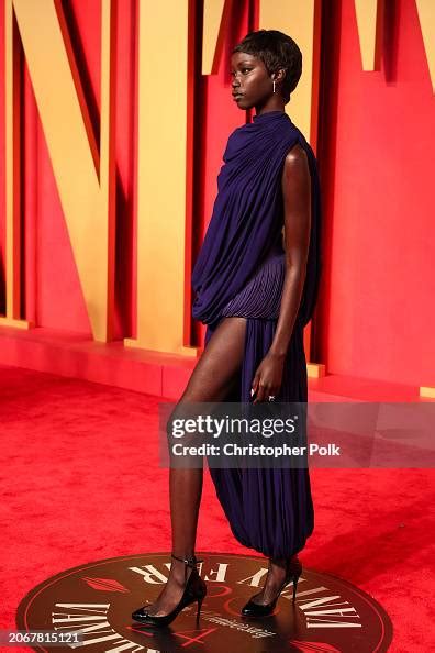 Anok Yai At The 2024 Vanity Fair Oscar Party Held At The Wallis News