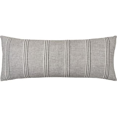 Eesha Thin Striped Neutral Lumbar Pillow Bed Bath And Beyond 36359937