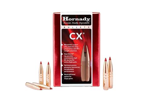 Hornady Releases Monolithic Copper Alloy Cx Bullets And Ammunition