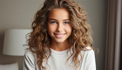 Femme Souriante Jolie Fille Joyeuse Regardant Le Bonheur De La Caméra