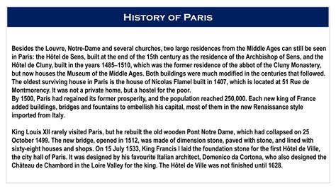 Ppt History Of Paris Powerpoint Presentation Free Download Id12599412