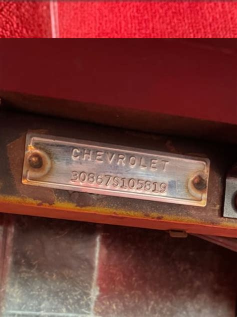 1964 Vin Tag Question Corvetteforum Chevrolet Corvette Forum Discussion