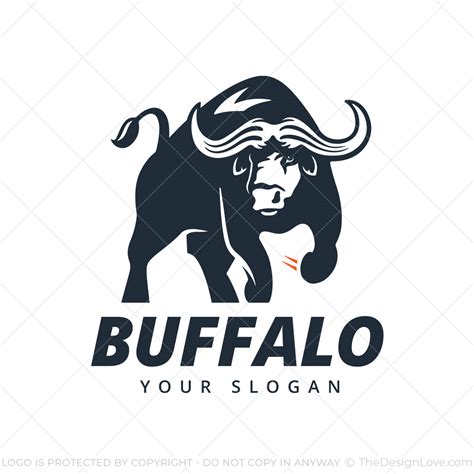 Charging Buffalo Logo Charging Bison Designs Themes Templates And