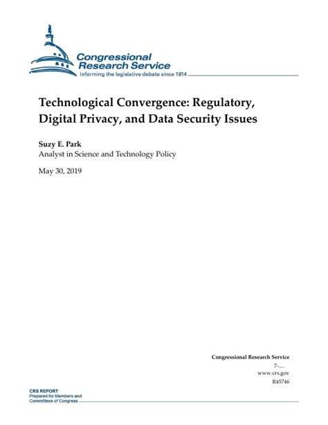 Technological Convergence Regulatory Digital Privacy And Data