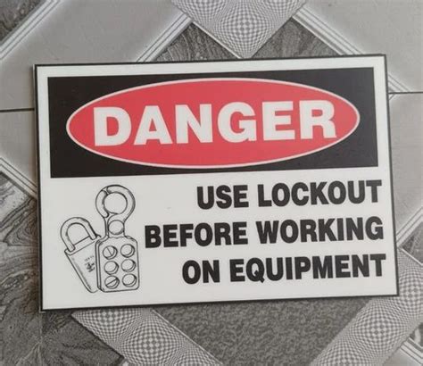 Pvc Danger Sticker For To Use As A Warning Purpose At Rs 4piece In