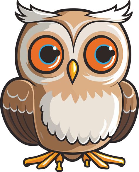 Owl Cartoon Vector 18769483 Vector Art At Vecteezy