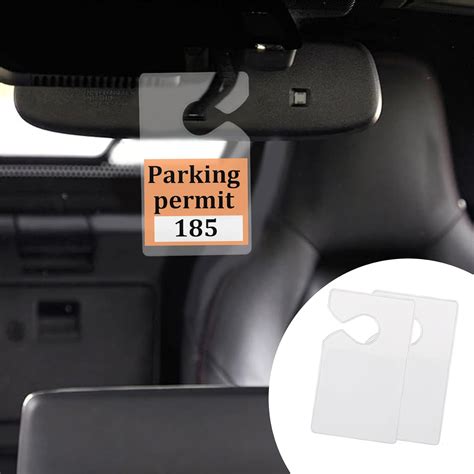 Hevle 2pcs Clear Parking Permit Holder Handicap Placard