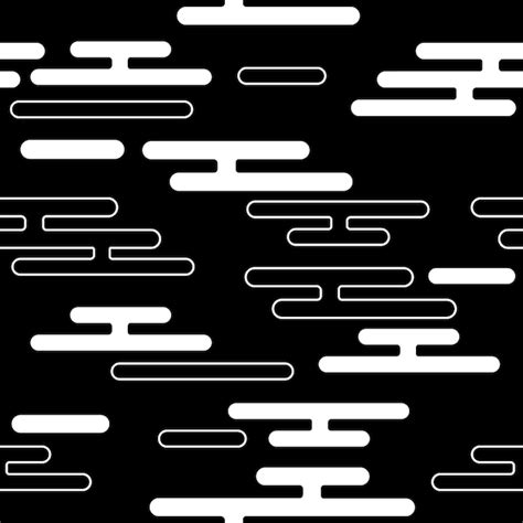 Premium Vector Simple Cloud Pattern With Black Background