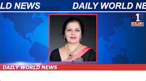 World News Tonight With Shabnam Modgil By 1solar Tv