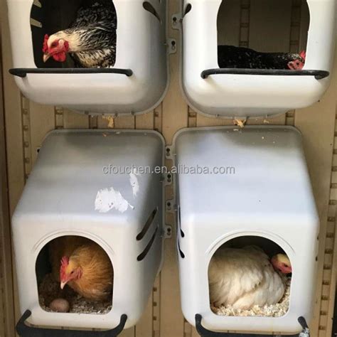Ouchen Plastic Single Chicken Nesting Box Nest Box Chicken House For