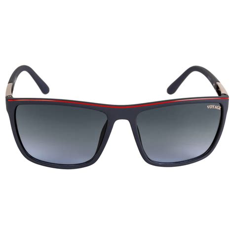 Buy Voyage Blue Rectangular Sunglasses Hd8059mg3317 Online