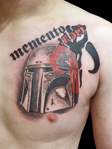 Boba Fett Helmet Tattoo