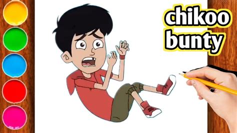How To Drawing Bunty Cartoon Easy Step By Step Chikoo Aur Bunty Chiku Bunty Youtube