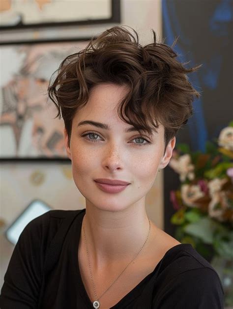 23 Long Bangs Pixie Hair Classic Long Bangs Pixie Cut In 2024 Summer