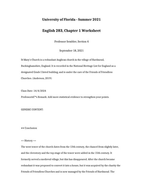 English283chapter1worksheet Pdf Architectural Design Architecture