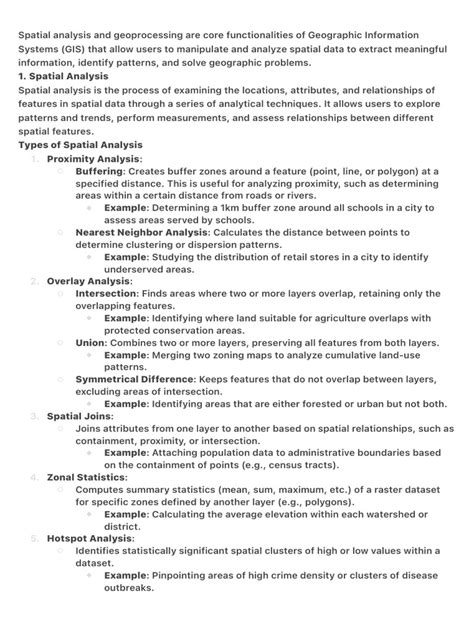 Spatial Analysis And Geoprocessing Pdf Geographic Information System Spatial Analysis