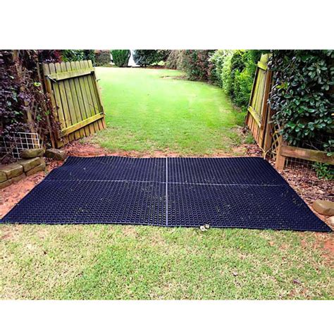 Rubber Grass Matting Anti Slip For Public Pathways Floor Safety Store