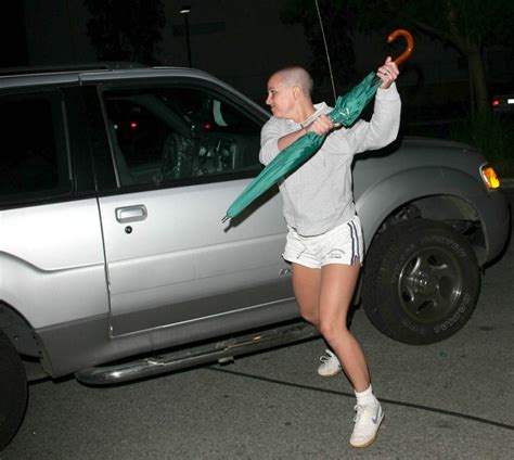 Psbattle Britney Spears Spears A Car With An Umbrella R