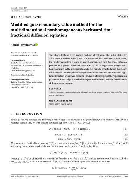 Modified Quasiboundary Value Method For The Multidimensional Nonhomogeneous Backward Time