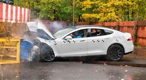 Restored Tesla Model S Crash Test — Does It Have A Safety Margin