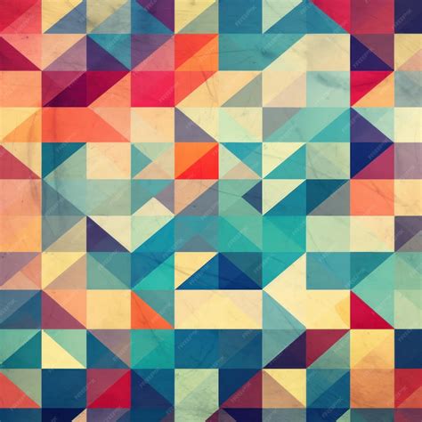 Premium Photo Colorfull Geometric Patern