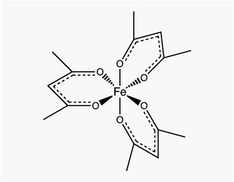 Structure Of Fe 3 Fe Acac 3 Hd Png Download Kindpng