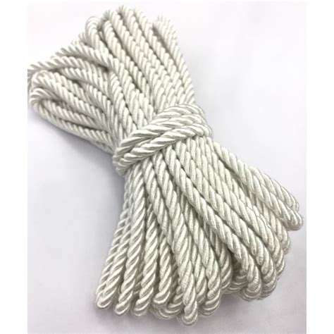 Corda Fetish Shibari Bdsm De 10 Metros Na Cor Branca Loja Pimenta