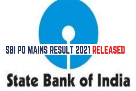 SBI PO Mains Result Released On Sbi Co In Here