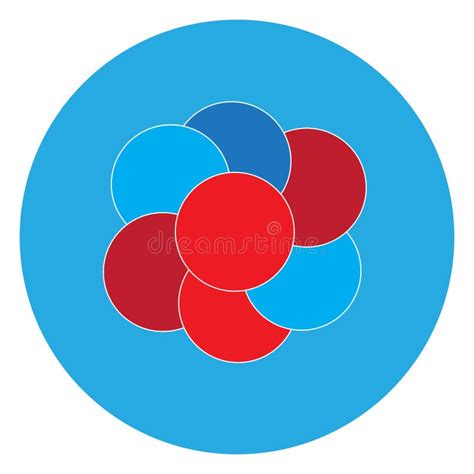 Isolated Colored Atom Stock Vector Illustration Of Graphic 91406962