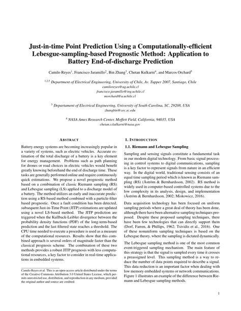 Pdf Just In Time Point Prediction Using A Computationally Efficient Lebesgue Sampling Based