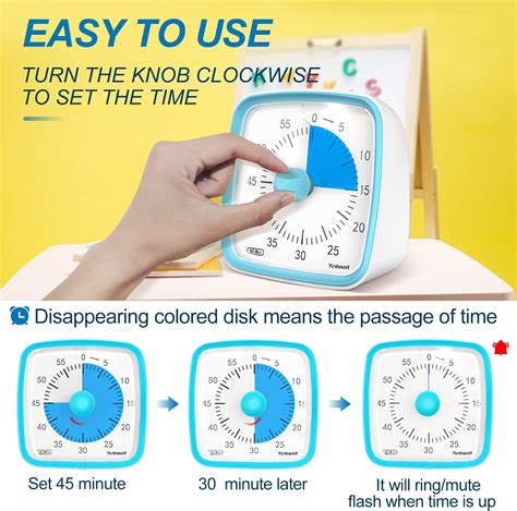 Buy Yunbaoit Visual Timer With Night Light 60 Minute Countdown Timer