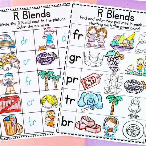 S L And R Initial Blends Activities And Worksheets Made By Teachers