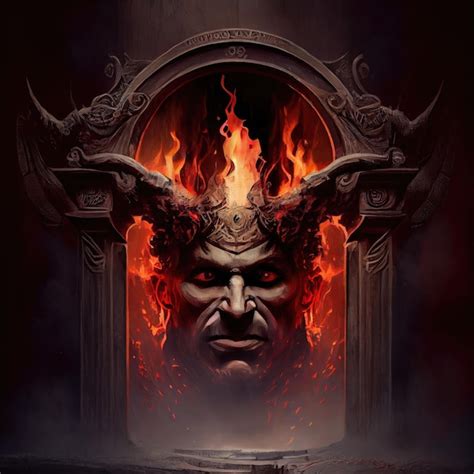 Premium Photo Legend Of Ancient Pagans Artist Drawing Portrait Of