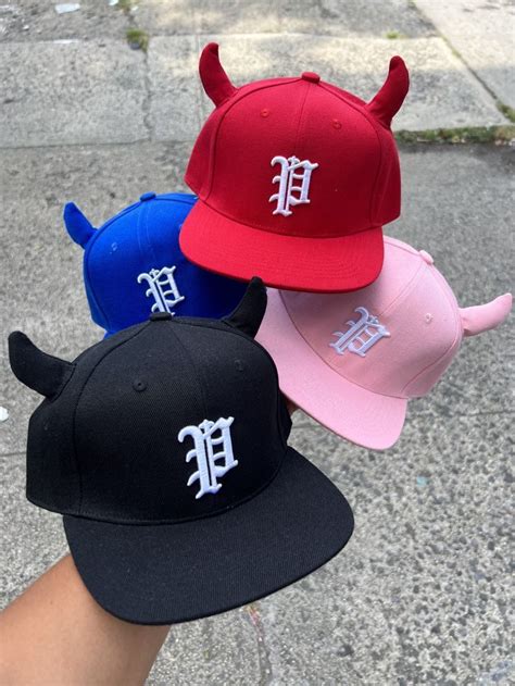 Horn Devil Hats Hat Aesthetic Dope Hats Hair Scarf Styles