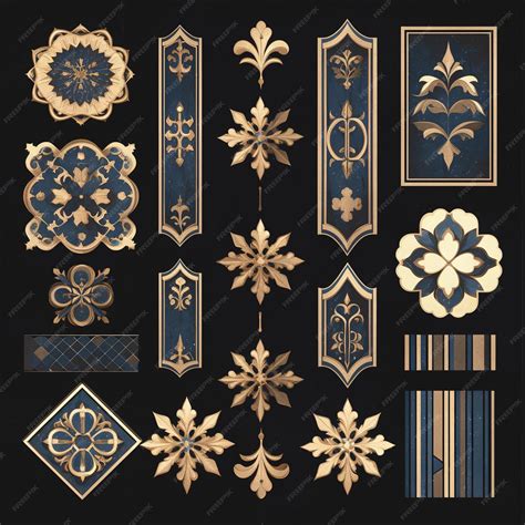 Classical Patterns With Refined Details Premium Ai Generated Vector