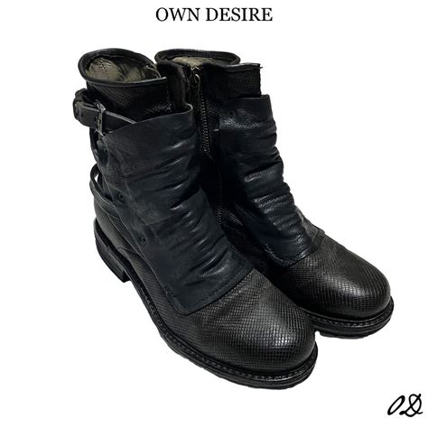As98 Air Step As 98 Black Leather Ankle Boots Grailed